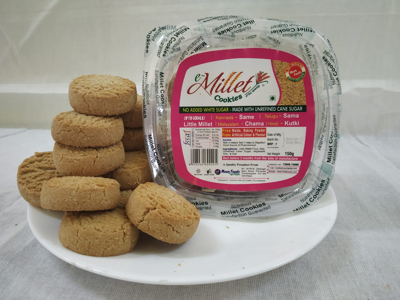 Little Millet Cookies by Moon Foods - Smart Food