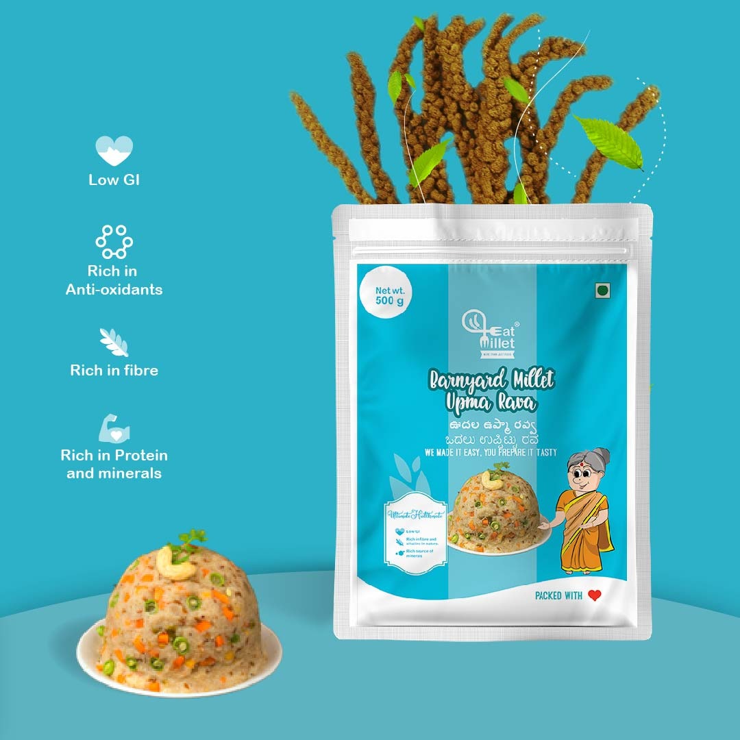 Barnyard Millet Upma Rava by Eat Millet, Coastal Foods - Smart Food